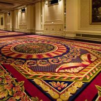 China Custom Floral Patterned Wool Silk Carpet for Public Areas Woven by MACHINE MADE CARPET for sale