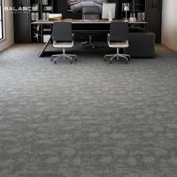 China 50 X 50 Mulit Level Loop Pile Washable Commercial Black Office Carpet Tiles for Office for sale