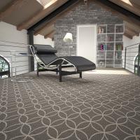 China Banquet Hall Flooring Carpet in Modern Grey Wool and Nylon for Hotel Room Corridors for sale