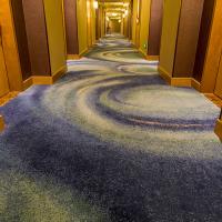 China Banquet Hall Flooring Carpet in Modern Grey Wool and Nylon for Hotel Room Corridors for sale