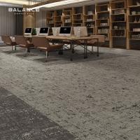 China 50x50 Office Modular Carpet with Loop Pile Matris Style and Luxury Removable Tiles for sale