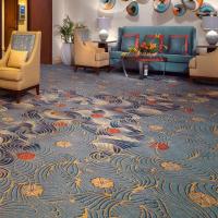 China Commercial Room Luxury Wool Floor Carpet for Hotels Movie Theater Design Custom Pattern for sale