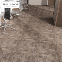 China Glass Fiber Reinforce PVC Backing Modular Carpet Tiles for Office Room and Commercial for sale