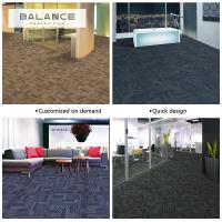 China Glass Fiber Reinforce PVC Backing Modular Carpet Tiles for Office Room and Commercial for sale