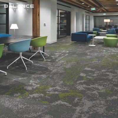 China Medium Pile Colorpoint Soundproof Washable Square Office Room Commercial Carpet Tiles for sale