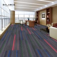 China Modern Style Soundproof Washable Square Carpet Tiles for Commercial Office Room 25X100 for sale