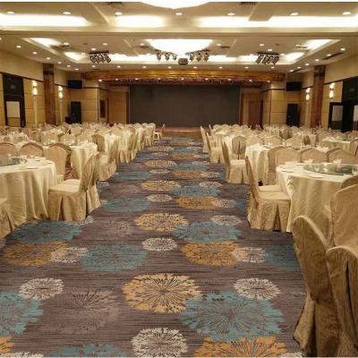 China Antimicrobial Star Hotels Wall to Wall Wool Moquette Machine Tufting Corridor Hallway 3d Carpets for sale