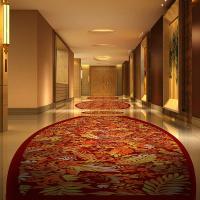 China Jacquard Beauty Nylon Printed Carpet for Hotel Bedroom Customized Pile Height 7-10mm for sale