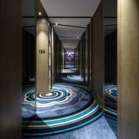China Antimicrobial Handtufted Wool Silk Carpet for Hallway Indoor in Luxury Hotel Decoration for sale