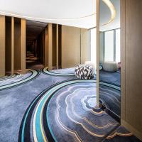 China Antimicrobial Handtufted Wool Silk Carpet for Hallway Indoor in Luxury Hotel Decoration for sale