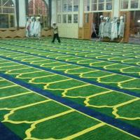 China Antimicrobial Mosque Carpet Roll for Prayer Room Muslim Wall to Wall Soft Carpet Yarn for sale