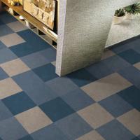 China Office and Bedroom Removable PP PVC Solid Color Carpet Tiles with Cushioned Backing for sale