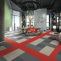 China Commercial Office Carpets Tile Matrix Yellow Carpet Tiles 50*50 for Adult Performance for sale