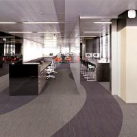 China Commercial Room High Traffic Pp Carpet 50*50 Jacquard Office Floor Bitumen Backing Carpet Tiles Library for sale