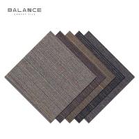 China Commercial Room High Traffic Pp Carpet 50*50 Jacquard Office Floor Bitumen Backing Carpet Tiles Library for sale