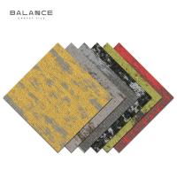 China Abstract Pattern 100% Nylon 6 Pvc Backing Carpet Tile for Commercial Spaces in Yellow for sale
