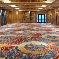 China 80% Wool 20% Nylon Stock Design Floral Printed Carpet for Hotel Room in Modern Style for sale