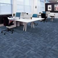 China Grey Fire Resistant Meeting Room Modular Commercial Office Nylon Carpet Tiles 50*50 for sale