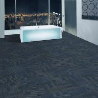 China Grey Fire Resistant Meeting Room Modular Commercial Office Nylon Carpet Tiles 50*50 for sale