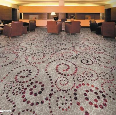 China 7-15mm Pile Height Axminster Carpet Roll for 5 Star Hotel Ballroom 80%wool 20% Nylon for sale