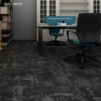 China Medium Pile Heavy Traffic Style Black 600X600 Carpet Tiles Office Nylon Jacquard Carpet for sale