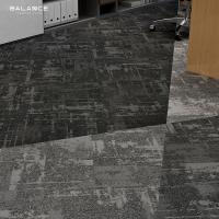 China Medium Pile Heavy Traffic Style Black 600X600 Carpet Tiles Office Nylon Jacquard Carpet for sale
