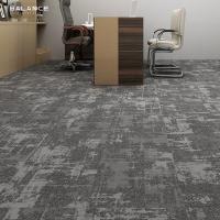 China Medium Pile Heavy Traffic Style Black 600X600 Carpet Tiles Office Nylon Jacquard Carpet for sale
