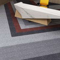 China 50x50 Commercial Wall Carpet Tiles with Customized Color and Anti-slip PVC Backing for sale