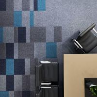 China 50x50 Commercial Wall Carpet Tiles with Customized Color and Anti-slip PVC Backing for sale