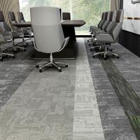 China Commercial Office Modular Carpet Tiles in Grey Loop Pile Nylon with Commercial PVC Backing for sale