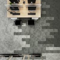 China Commercial Office Modular Carpet Tiles in Grey Loop Pile Nylon with Commercial PVC Backing for sale