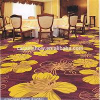 China 11mm Pile Height Axminster Floral Design Commercial Printed Carpet for Toilet for sale