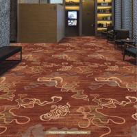 China 11mm Pile Height Axminster Floral Design Commercial Printed Carpet for Toilet for sale