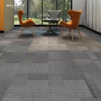 China 50x50 Nylon Thick Commercial Office Carpet Tiles with Multi-level Loop Pile Construction for sale