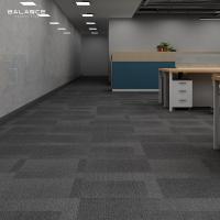 China 50x50 Nylon Thick Commercial Office Carpet Tiles with Multi-level Loop Pile Construction for sale