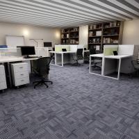 China Commercial Office Flooring 50*50cm Carpets with Pvc Backing and 528g/sqm Pile Weight for sale