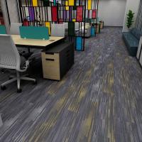 China Office Flooring Solution 25 x 100 Carpet Tiles with Non-Slip Back and Medium Pile Design for sale