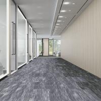 China Office Flooring Solution 25 x 100 Carpet Tiles with Non-Slip Back and Medium Pile Design for sale