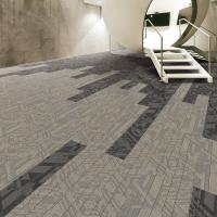 China Commercial Modern Nylon Carpet Tiles Tufted Abstract Cushioned 50x50 PVC PP for Hotel for sale