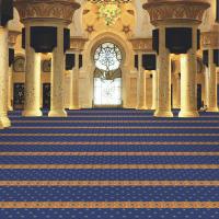 China Custom Church Wall to Wall Axminster Carpet Roll for Muslim Hotel Room Backing PP Back for sale