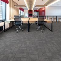 China Portals Waterproof Nylon Square or Rectangle Shape PVC Modular Office Carpet Tile 50*50cm for sale