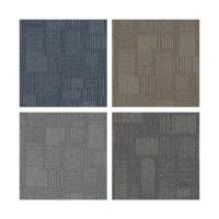 China Portals Waterproof Nylon Square or Rectangle Shape PVC Modular Office Carpet Tile 50*50cm for sale