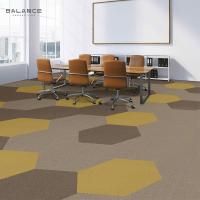 China Decorative Colorful Design Washable Hexagon Carpet Tiles Made of Fire Retardant Nylon for sale