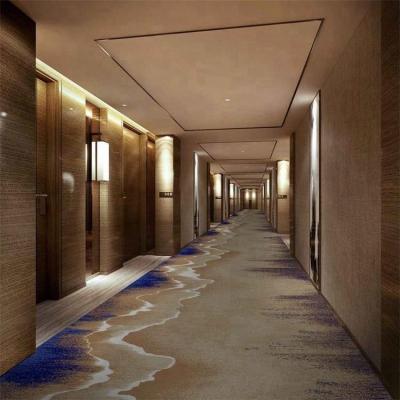 China Customized Design 100%Nz Wool Luxury 5 Star Plain Style Axminster Carpet for Guestroom for sale