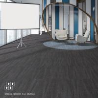 China Commercial Office Hotel Flooring Washable Modern Geometric Nylon PE Backed Carpet Tiles for sale