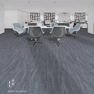 China Mulit Level Loop Pile Commercial Carpet Tiles with Modern Design and Waterproof Backing for sale