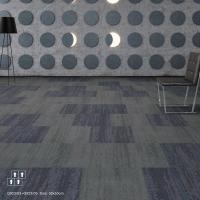 China Mulit Level Loop Pile Commercial Carpet Tiles with Modern Design and Waterproof Backing for sale