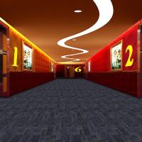 China Square Loop Pattern PVC Carpet Tiles for Office and Home 100%Polypropylene Material for sale
