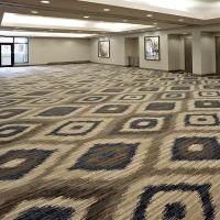 China Bohemian Style Square Cut Pile Fireproof Nylon Carpet for Banquet Hall and Exhibition for sale