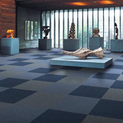 China Decorative PP Surface PVC Back Contec Carpet Tiles for Commercial Office Flooring for sale